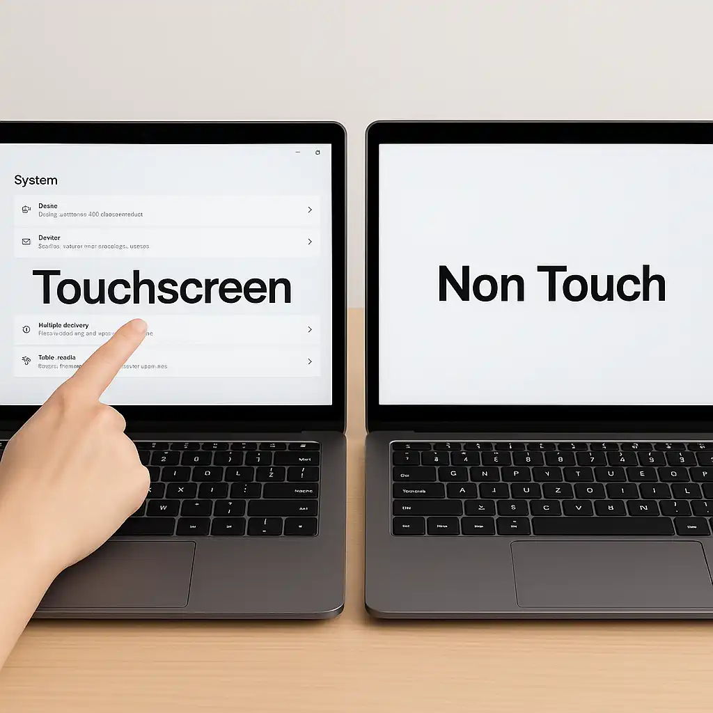 Laptop Touchscreen vs Non Touch Screen Comparison